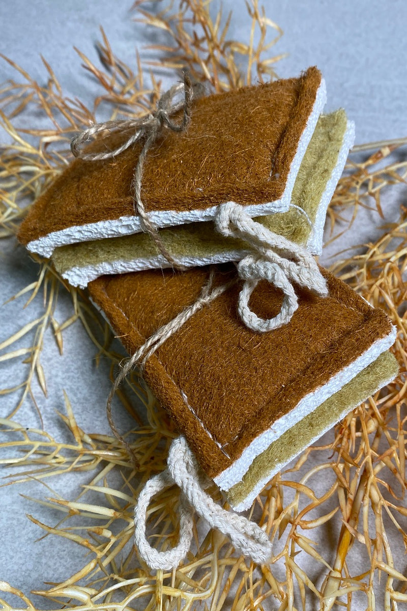 S/2 Eco Sponge with String – Hub n Hive